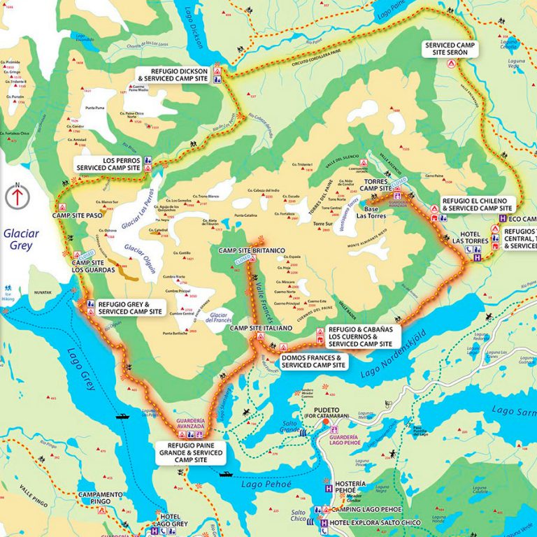 W-Trek in Torres del Paine - Distances and Difficulty Levels - Travel Notes